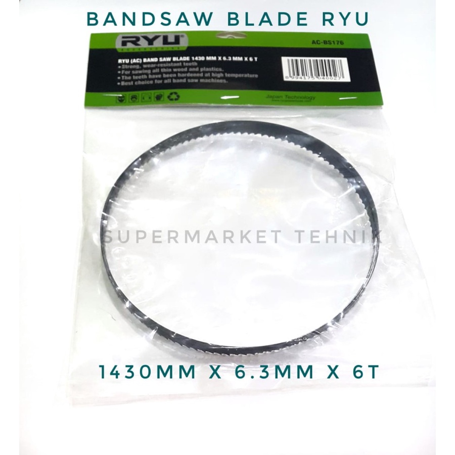 Jual Band Saw Blade Ryu 1430mmx6.3mmx6T/Mata Bandsaw 1430mm Ryu AC ...