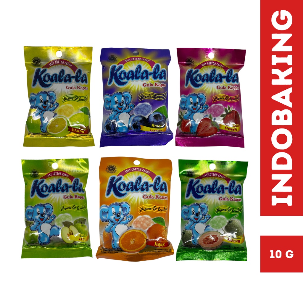 Jual Koala La Koalala Soft Cotton Candy Permen Kapas Aneka Rasa 10g ...