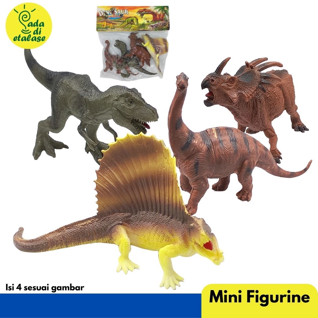 Jual Dinosaur World Miniatur Dinosaurus Mainan Hewan Karet Mini Figure ...