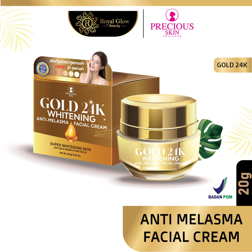 Jual Precious Skin Thailand Gold 24K Whitening Anti Melasma Facial ...