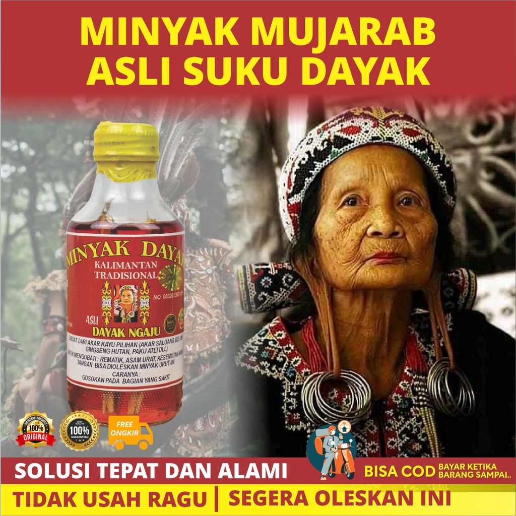 Jual Minyak Dayak Khas Kalimantan || Minyak Urut Tradisional Khas ...