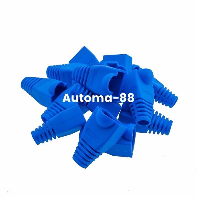 Jual Plug Boot RJ45 Connector RJ-45 Cat5 cat5e cat6 Plug Cap kabel ...