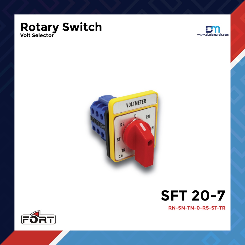 Jual FORT Rotary Switch Volt Selector SFT 20-7 | Shopee Indonesia