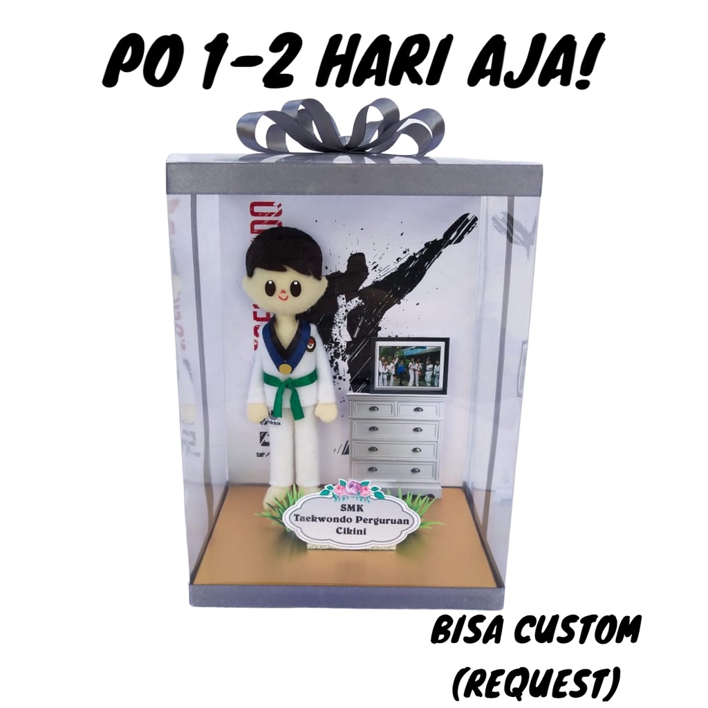 Jual Boneka Atlet Taekwondo Laki-laki Box Mika Sedang | Shopee Indonesia