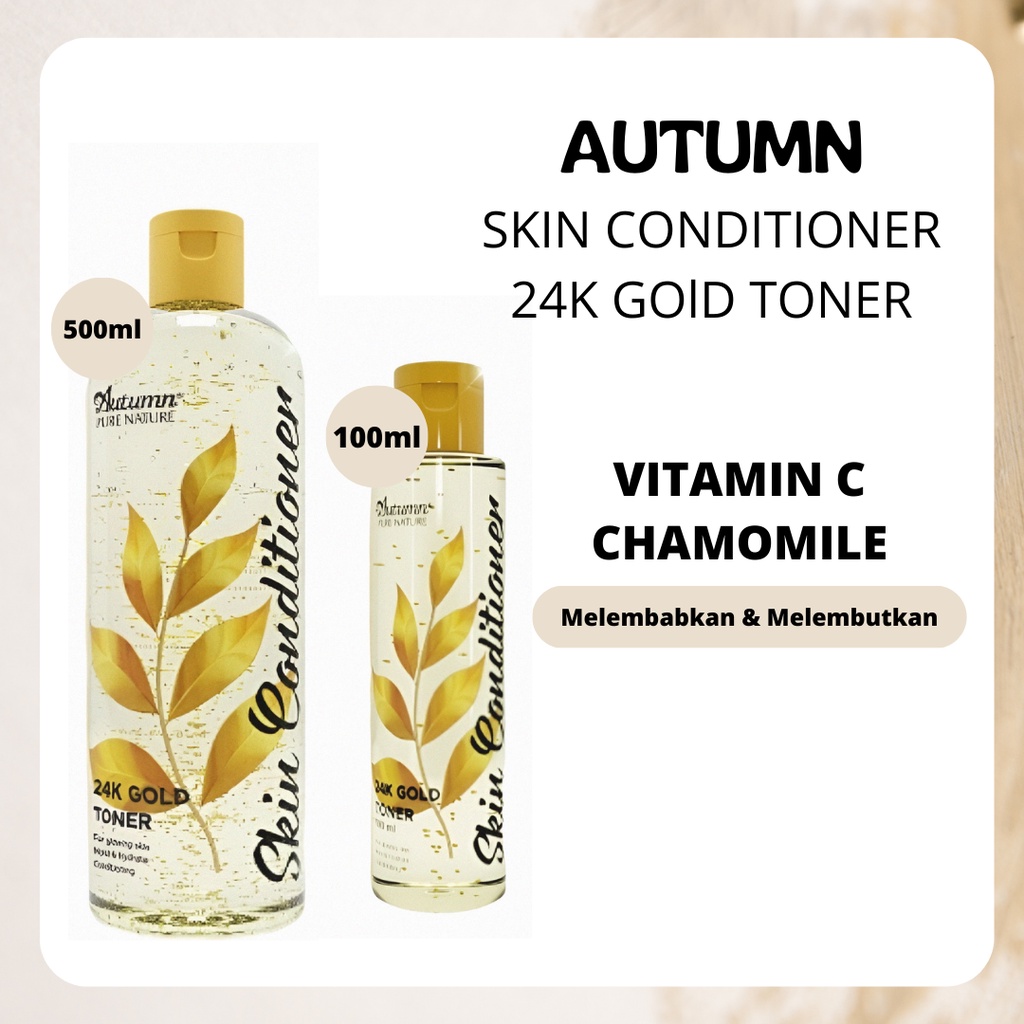 Jual Autumn Toner Skin Conditioner 24K Gold 500ml | Shopee Indonesia