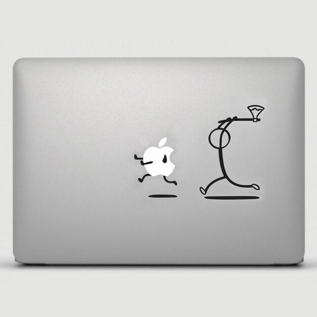 Jual Stiker Stickman with Axe Chasing Apple - Laptop Decal Macbook ...