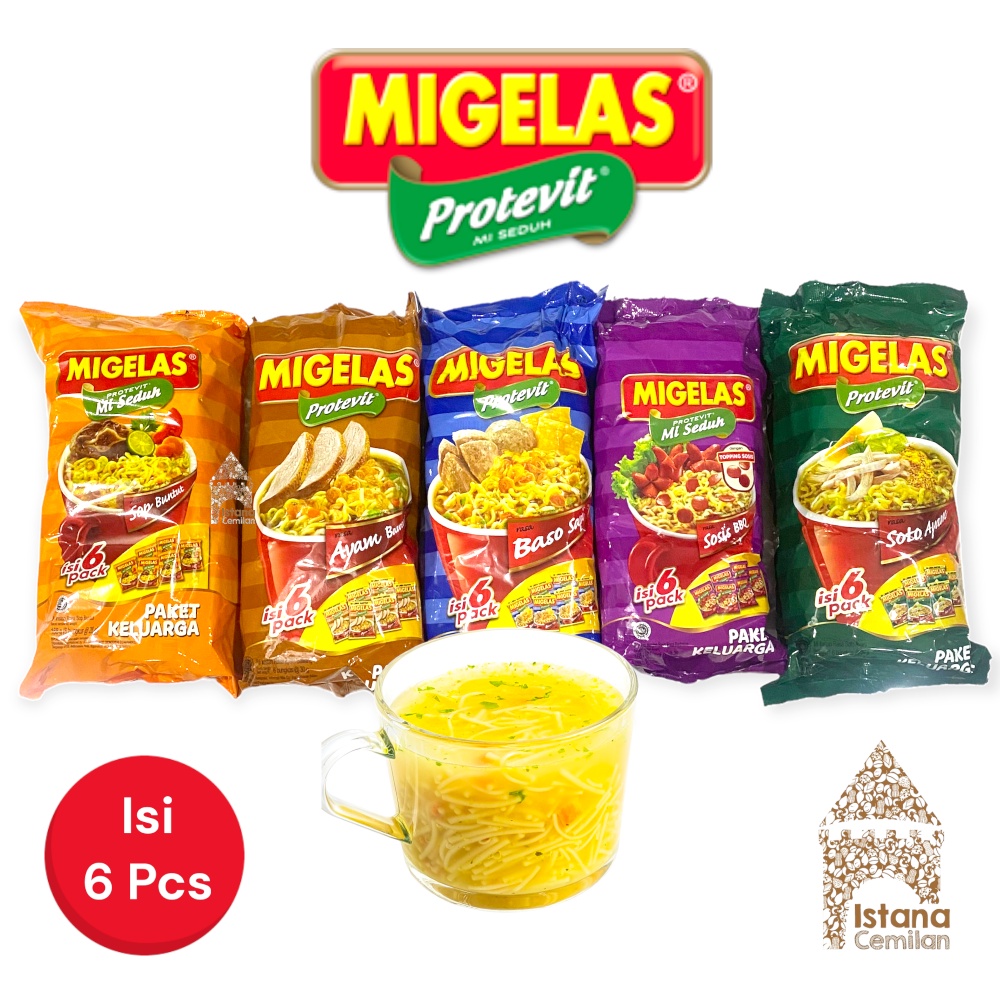 Jual MIGELAS Paket Keluarga Mi Instan Seduh (isi 6 pcs) | Shopee Indonesia