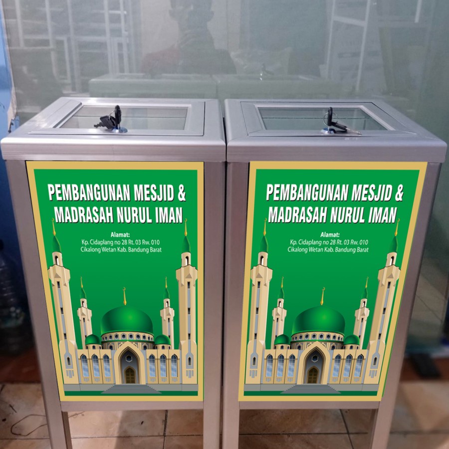 Jual STIKER VINYL KOTAK AMAL (CUSTOM, NAMA MASJID/MUSHOLA TULIS DI ...