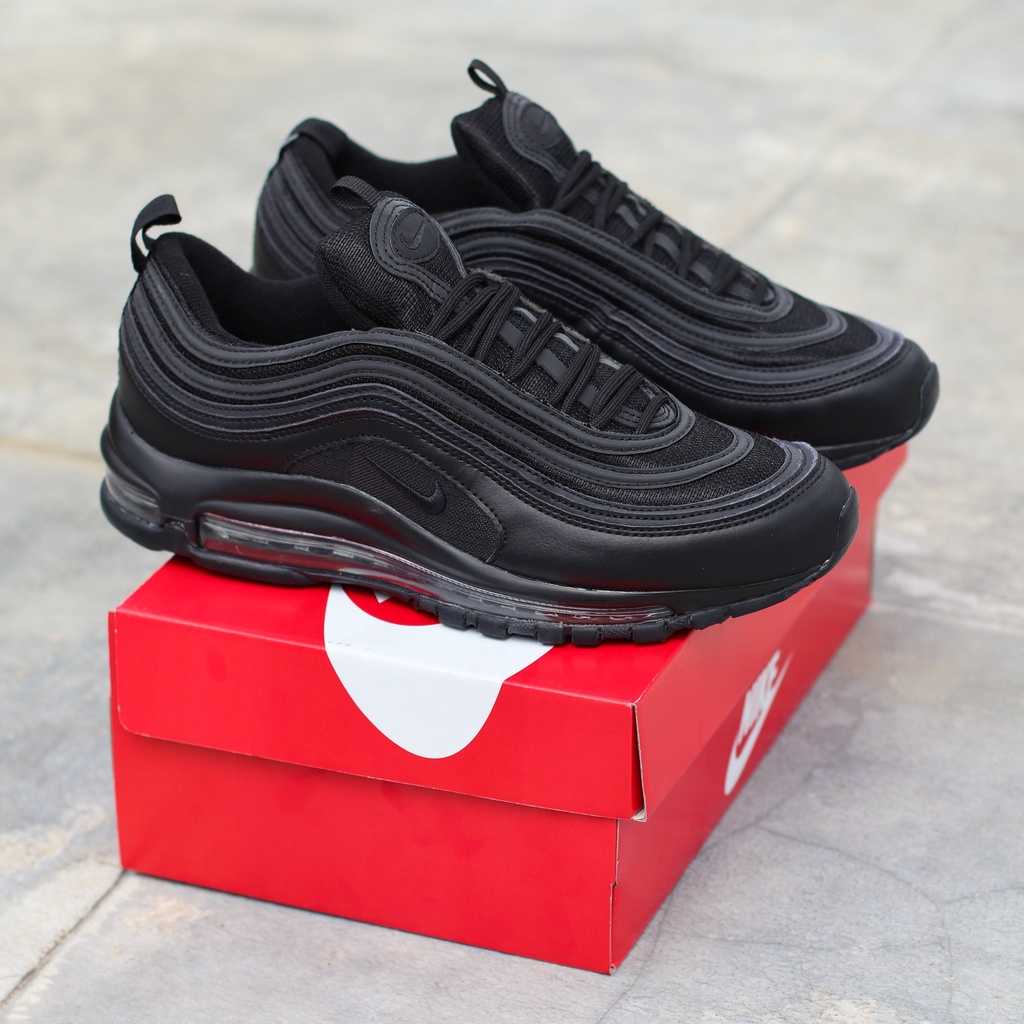 Jual BEST SELLER SEPATU PRIA LIMITED EDITION AM97 ALL BLACK REFLECTIVE ...