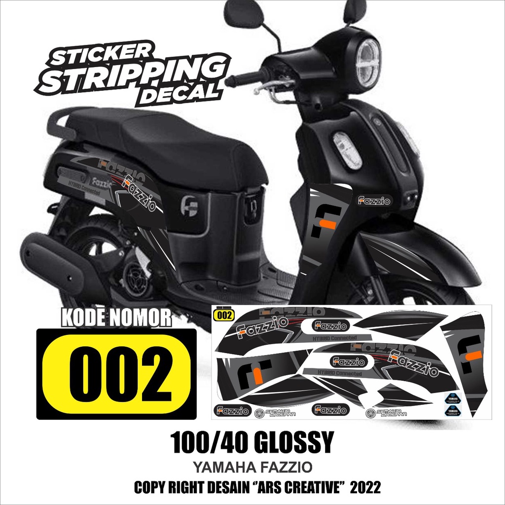 Jual striping yamaha fazzio stiker motor variasi yamaha fazzio / decal yamaha fazzio | Shopee ...