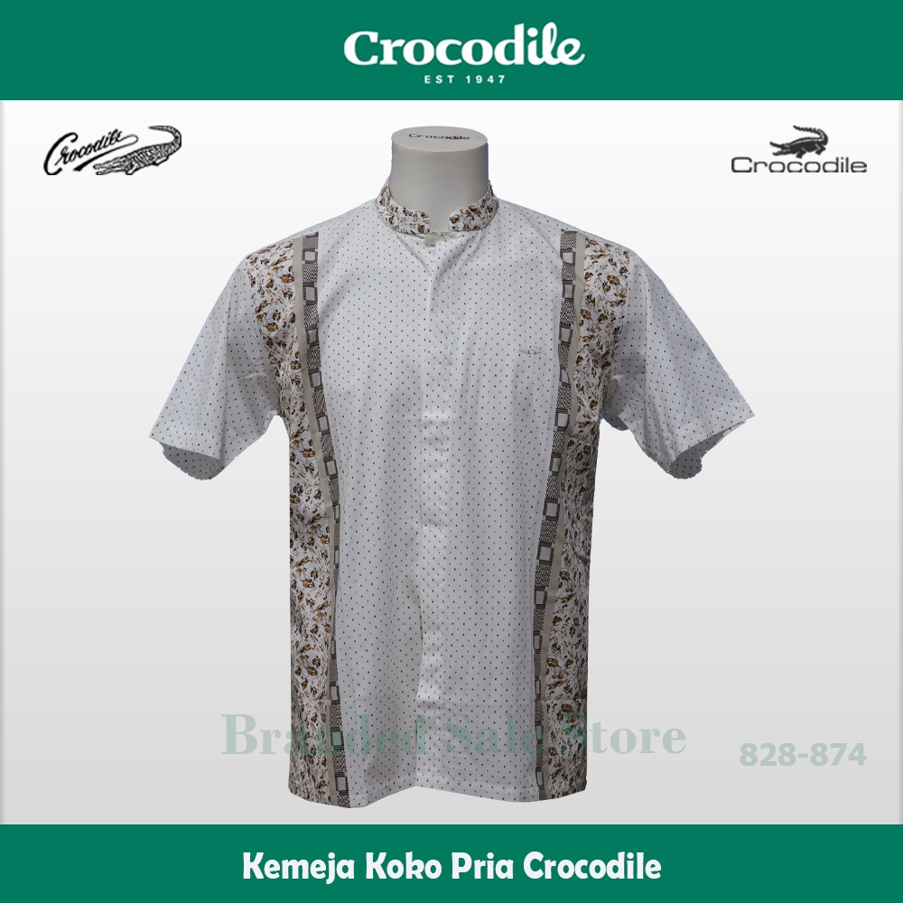 Jual Baju Koko Crocodile / Kemeja Muslim Pria Modern Lengan Pendek ...