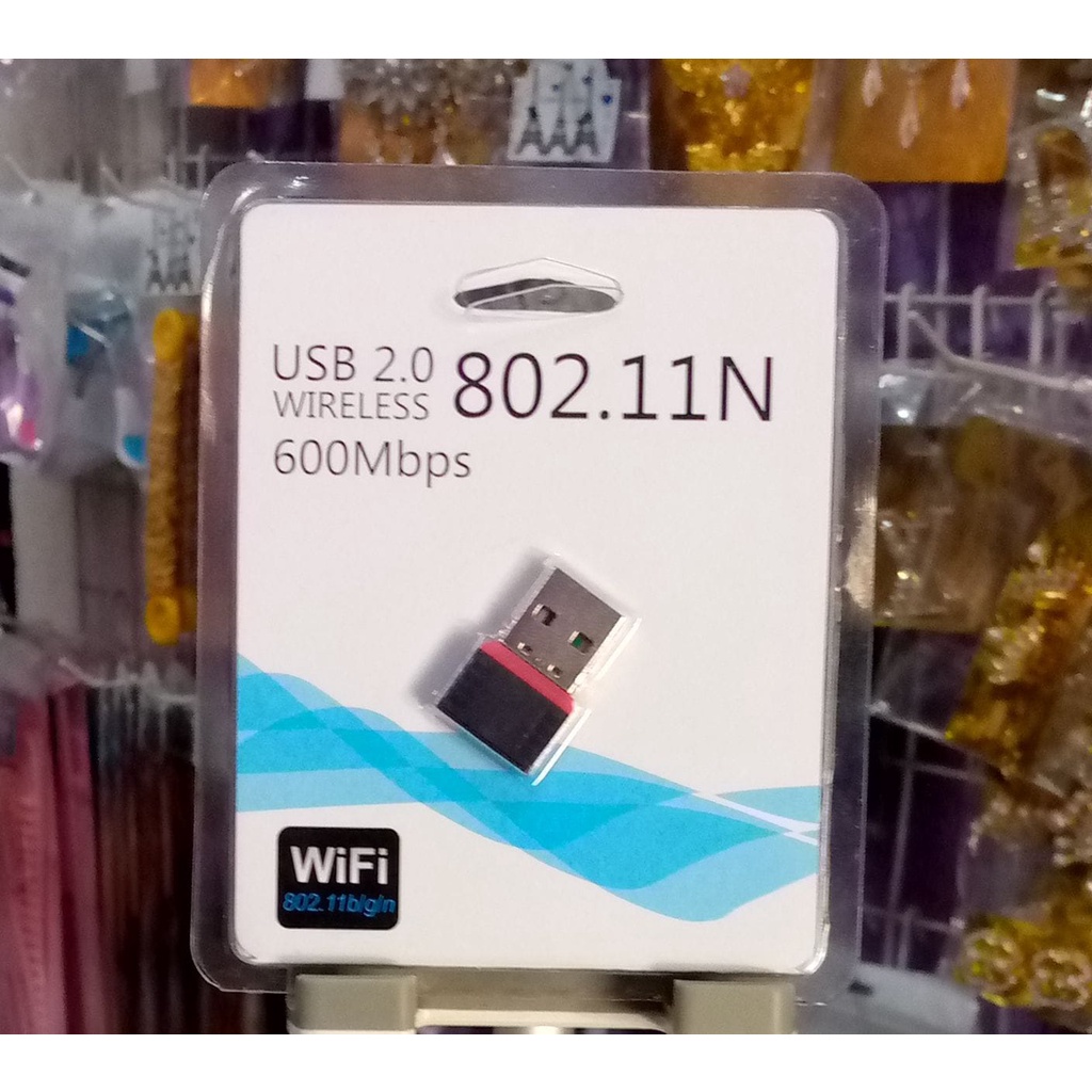 Jual USB WiFi Adapter Wireless MINI Network Dongle 300Mps 600Mbps | Shopee Indonesia