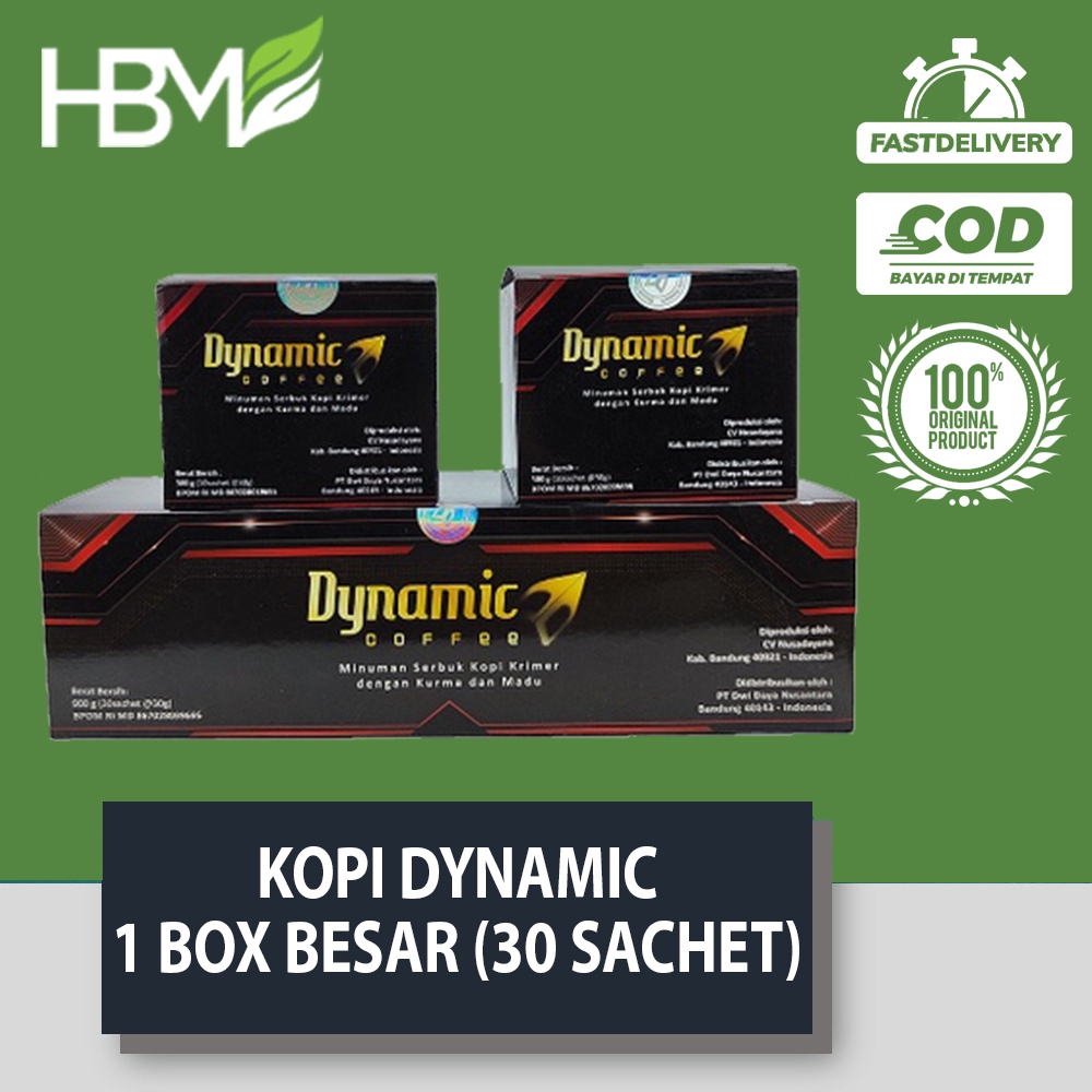 Jual KOPI DYNAMIC ORIGINAL 1 BOX BESAR ISI 30 SACHET | Shopee Indonesia