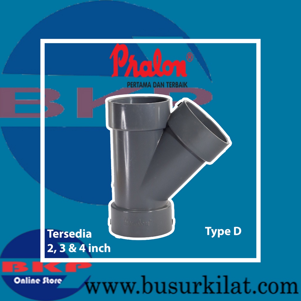 Jual Y Branch 3 Inch Type (D) Branch Pvc Pralon / Sambungan Pipa ...
