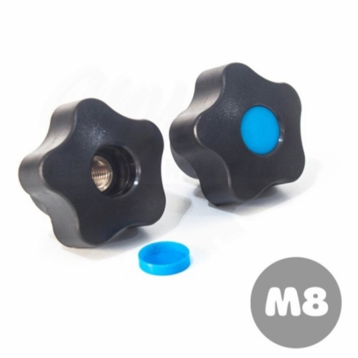 Jual populer] Female thread screw - baut kepala - knob star - mur ...