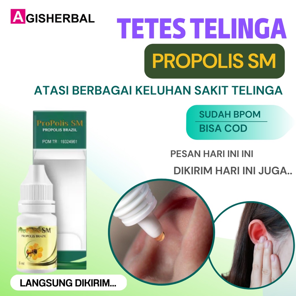 Jual Obat Tetes Telinga Bernanah Berair Dan Bau Propolis SM Untuk ...