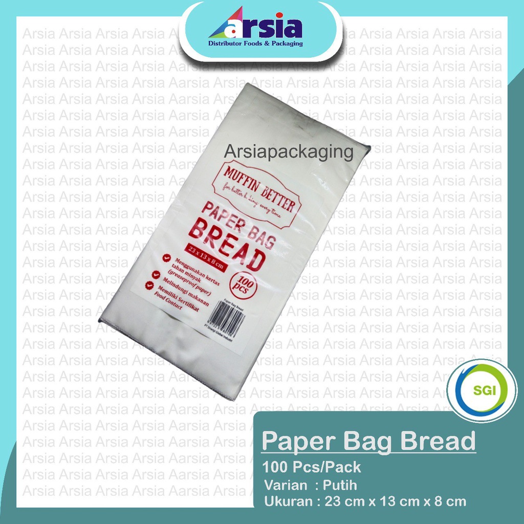 Jual Paper Bag Roti / Bungkus roti / kentang / Makanan SGI /Isi 500 ...