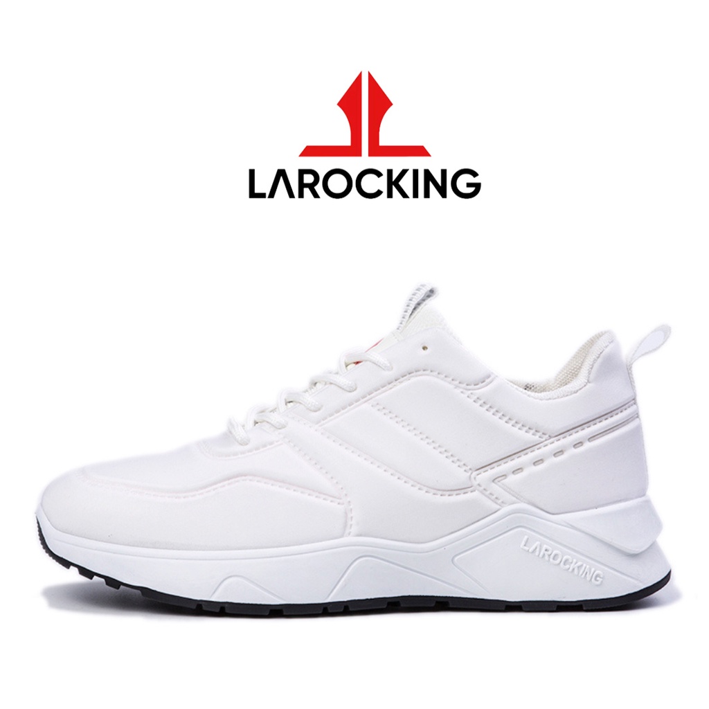 Jual Larocking - Dexter Putih Polos | Sepatu Sneakers Running Gym Shoes ...