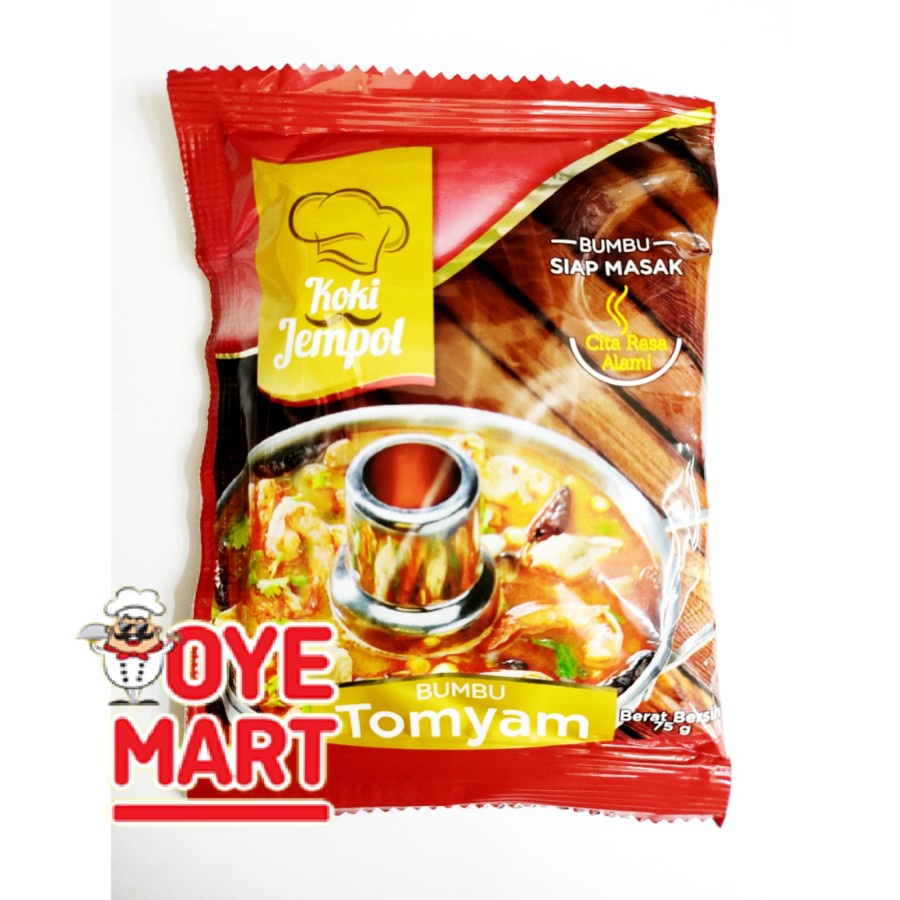 Jual KOKI JEMPOL BUMBU TOMYAM 65GR / BUMBU INSTANT TOM YUM | Shopee Indonesia