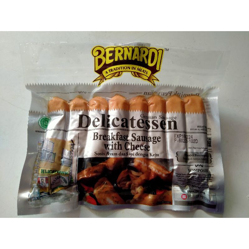 Jual sosis bernardi delicatessen cheese 190gr | Shopee Indonesia