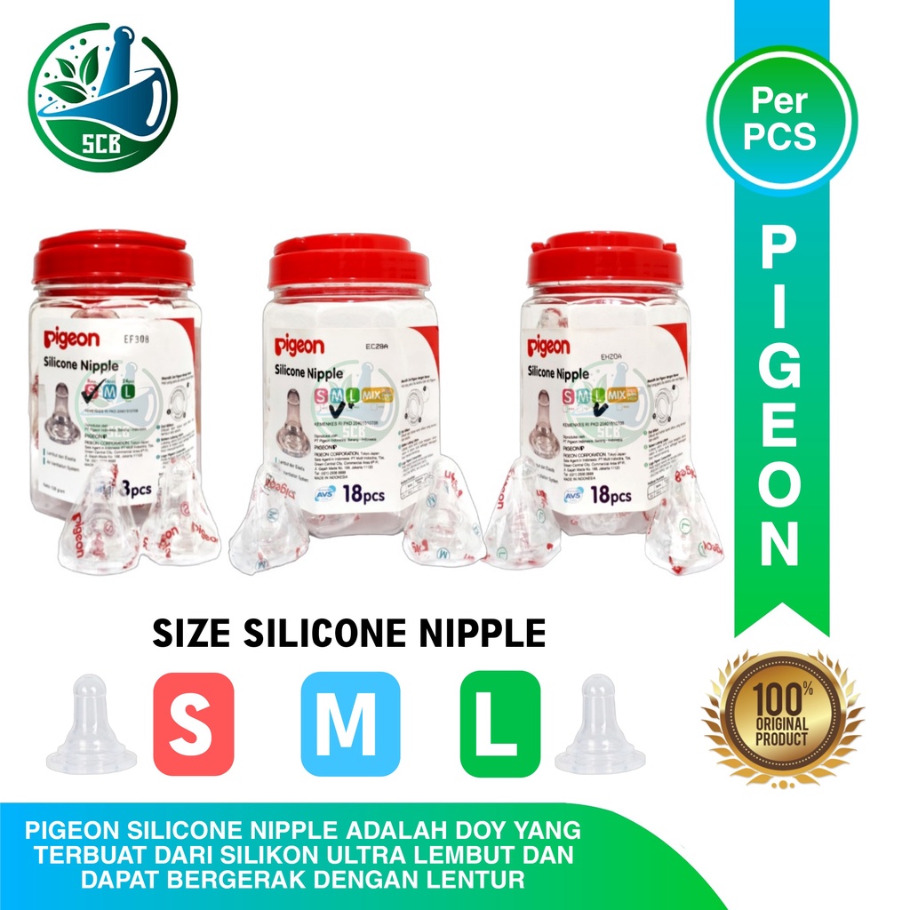 Jual Pigeon Silicone Nippe / Dot Pigeon Reguler Bulat (Harga Untuk 1 pcs) | Shopee Indonesia