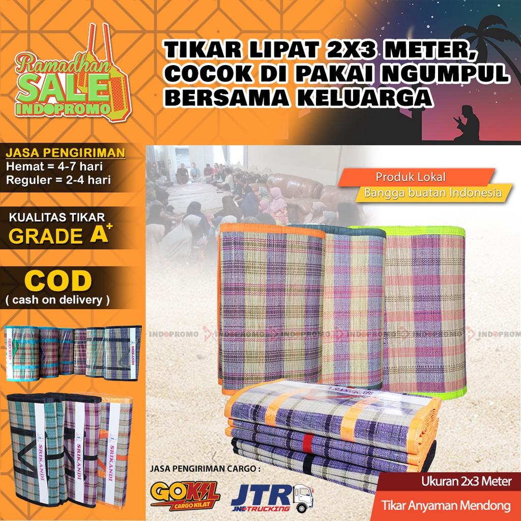Jual TIKAR SRIKANDI / TIKAR LIPAT MENDONG UKURAN JUMBO 2x3 Meter/TIKER ...