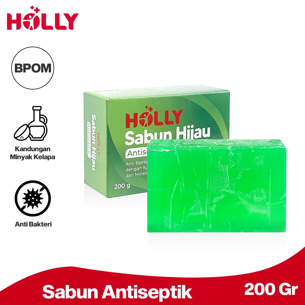 Jual Holly Sabun Antiseptik 200 Gr Sabun Hijau Antiseptic Soap Hol ...