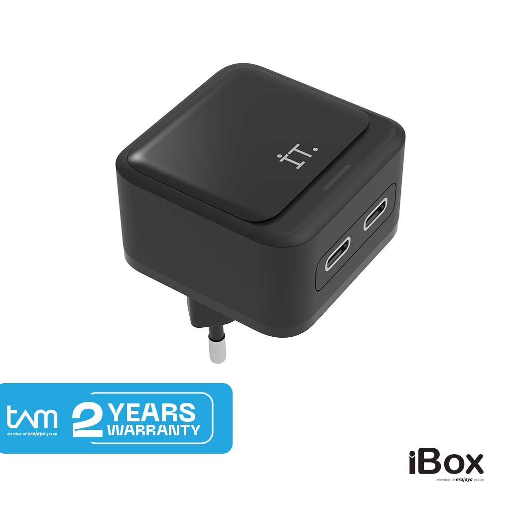 Jual Plug IT 40 Watt Wall Charger - Black | Shopee Indonesia