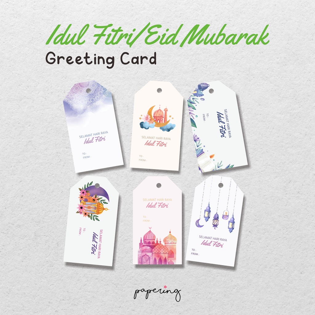 Jual [6 pcs] 1 Set Gift Tag/Hang Tag Lebaran Hari Raya Idul Fitri ...