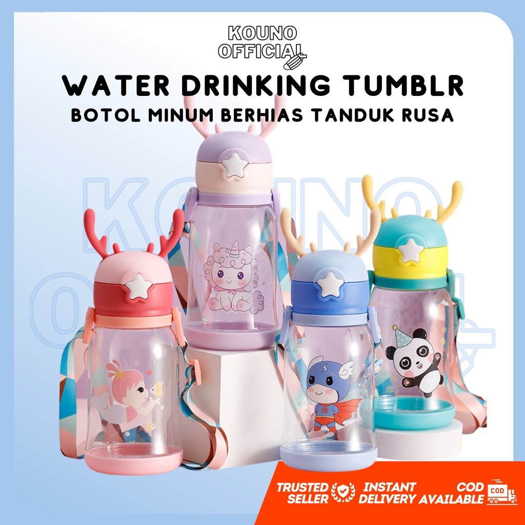 Jual COD BOTOL MINUM RUSA - DEER ANTLER REUSABLE WATER DRINKING BOTTLE ...