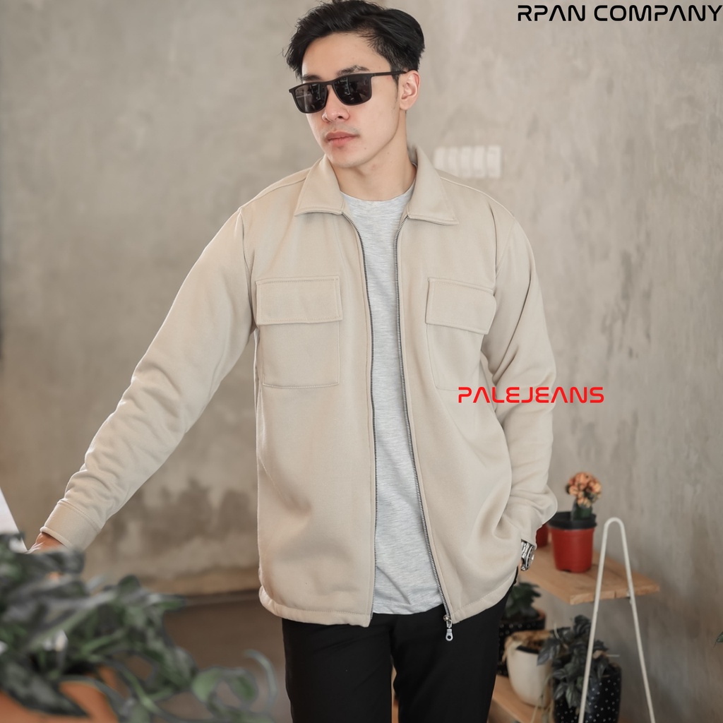 Jual Shacket Jacket ZIPPER Pria / Shaket Jaket RESLETING / Jaket Fleece ...