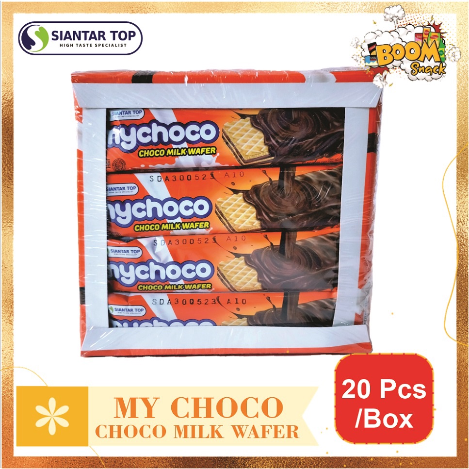 Jual My Choco Wafer Choco Milk Siantar Top isi 20pcs | Shopee Indonesia