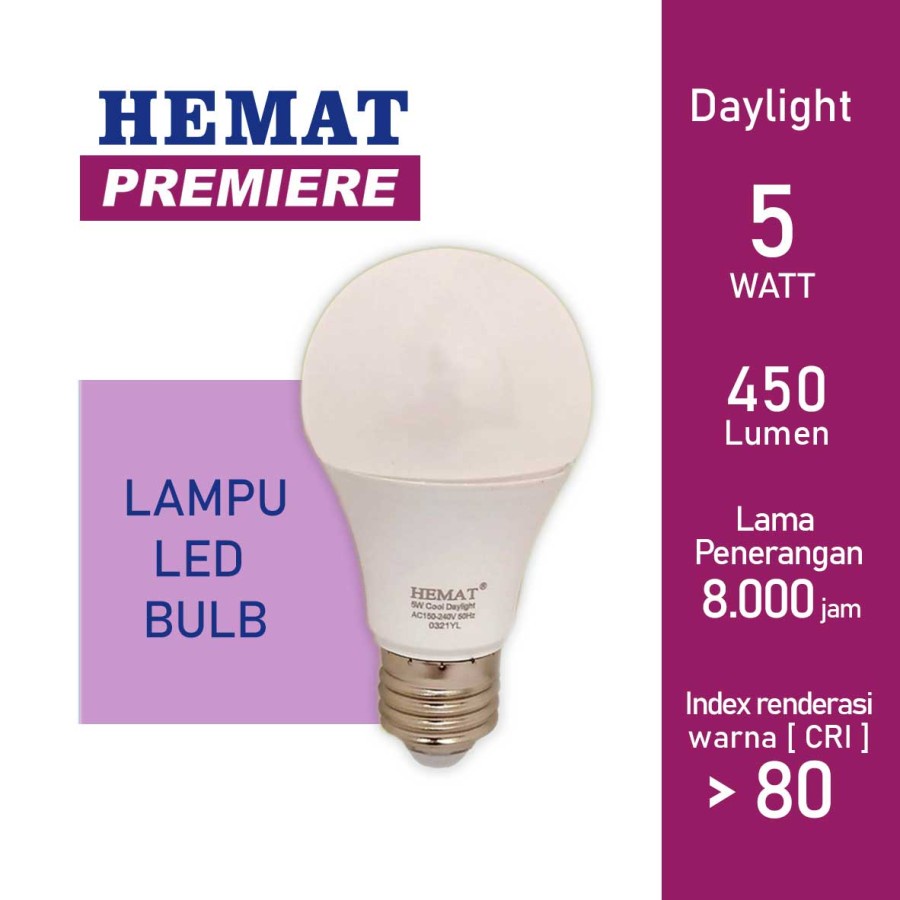 Jual Lampu LED Hemat Premier 5 W | Shopee Indonesia