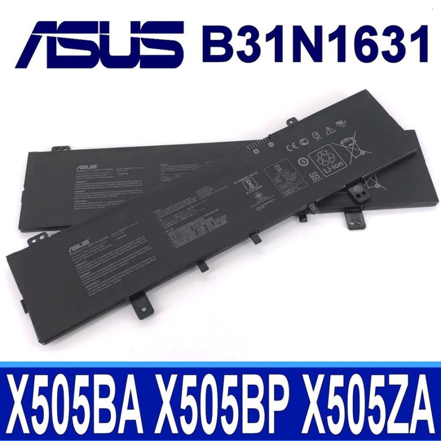 Jual ORIGINAL Baterai Asus VivoBook X505 X505BA X505BP X505ZA B31N1631 ...