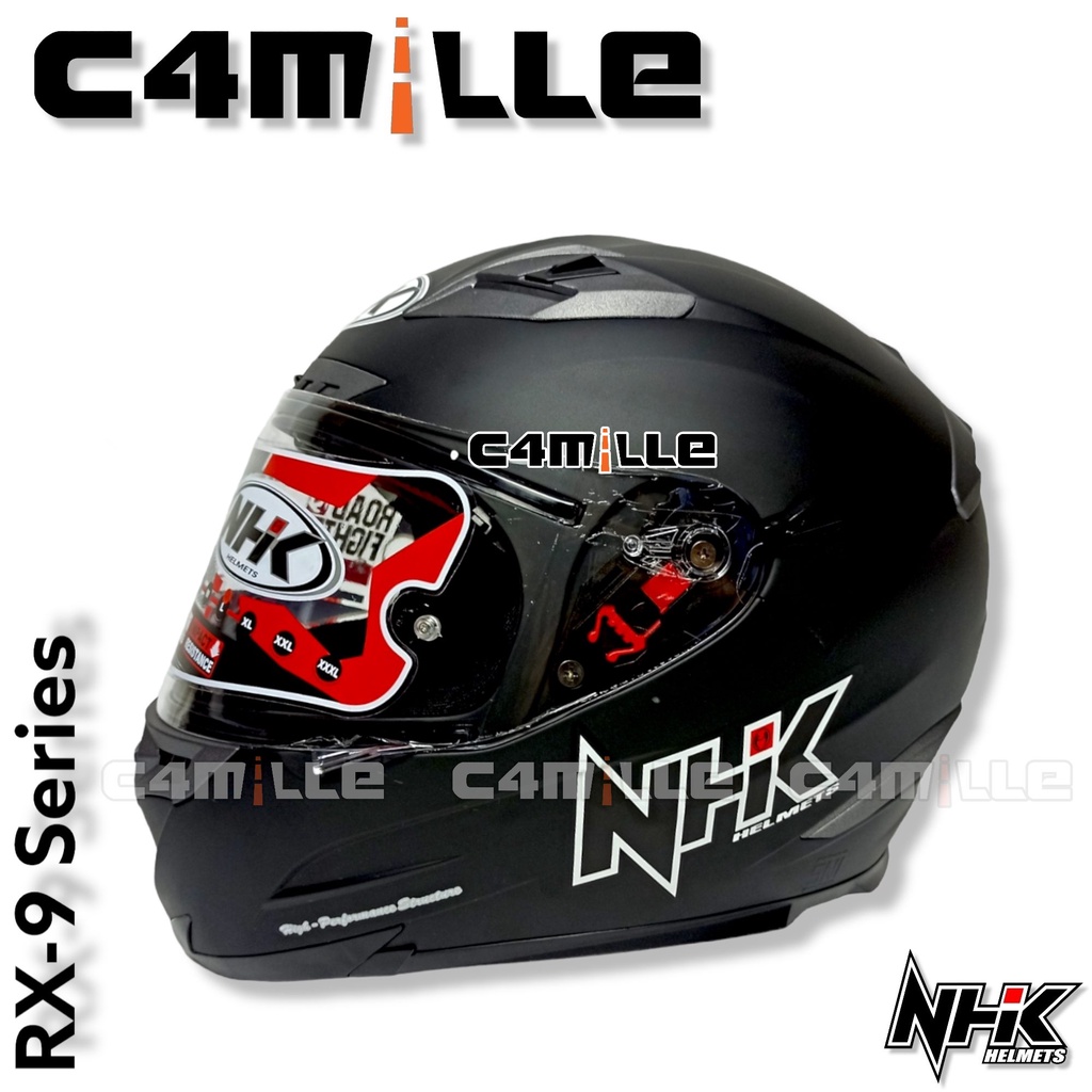 Jual HELM NHK RX 9 SOLID HITAM DOFF DOUBLE VISOR FULL FACE RX9 BLACK ...