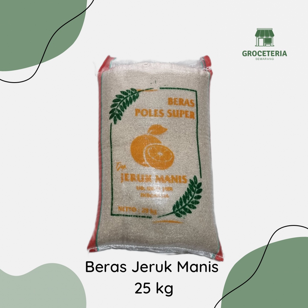 Jual BERAS MEDIUM POLES CAP JERUK MANIS 25KG | Shopee Indonesia