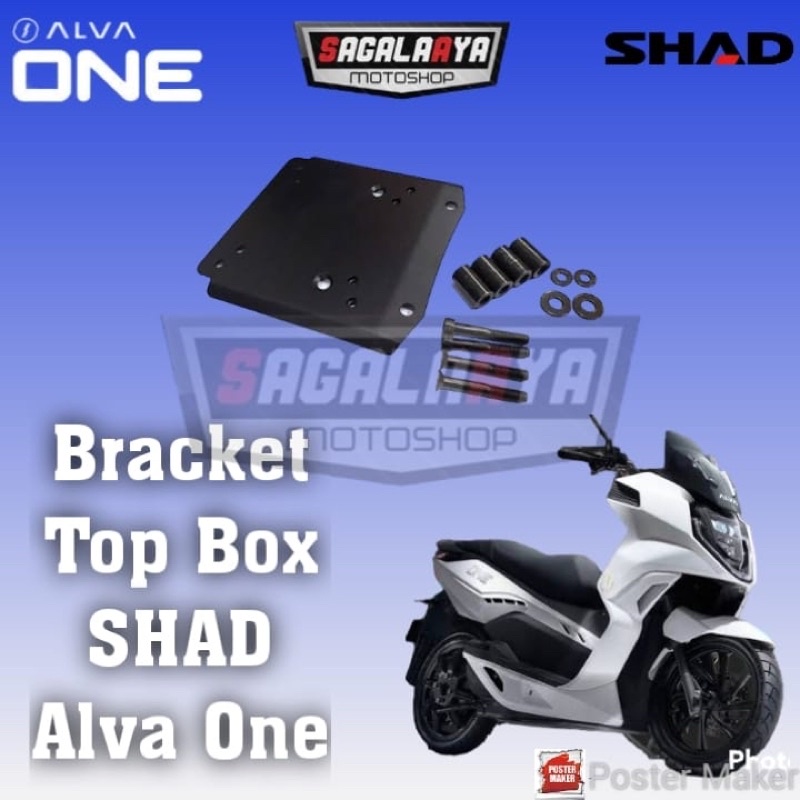 Jual Bracket Top Box SHAD Motor Listrik ALVAONE ALVA ONE SHAD Original ...