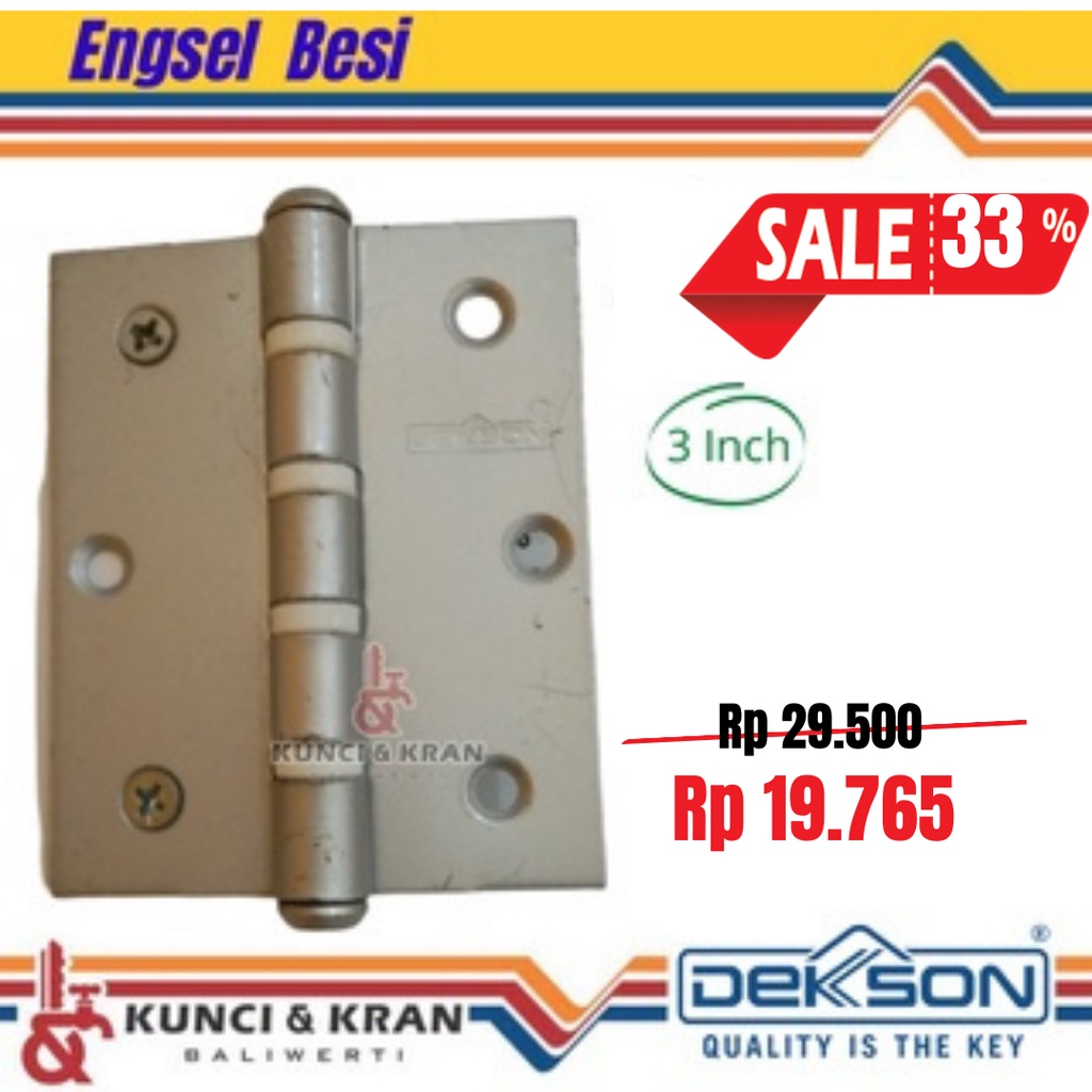 Jual Engsel Besi Dekkson HST DKS NYLON 3X2.5X2 4NR NA Engsel Jendela ...