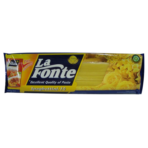 Jual LA FONTE SPAGHETTINI-10 450 GR - PASTA | Shopee Indonesia