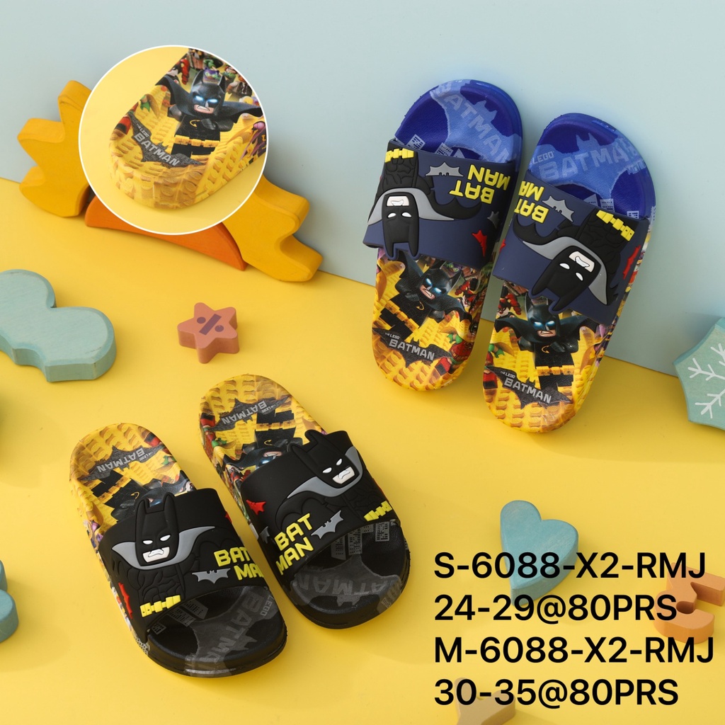Jual Sandal selop anak badman anak laki-laki/sandal kekinian karakter ...
