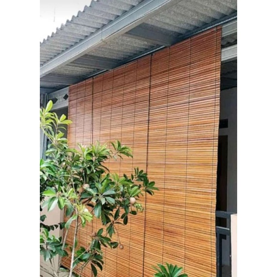 Jual krey/tirai Kerai kerei bambu sawit plitur | Shopee Indonesia