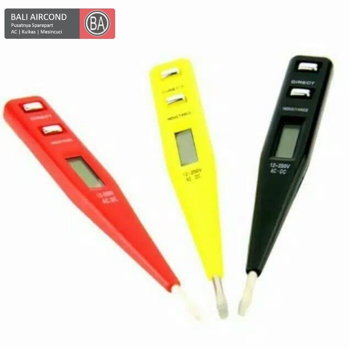 Jual Test pen Listrik Digital Alat Pendeteksi Tegangan Listrik AC DC ...