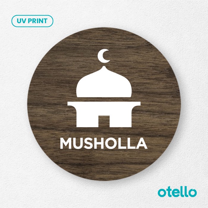 Jual COD Signage Musholla Sign Board Kayu Label Papan Nama Masjid ...