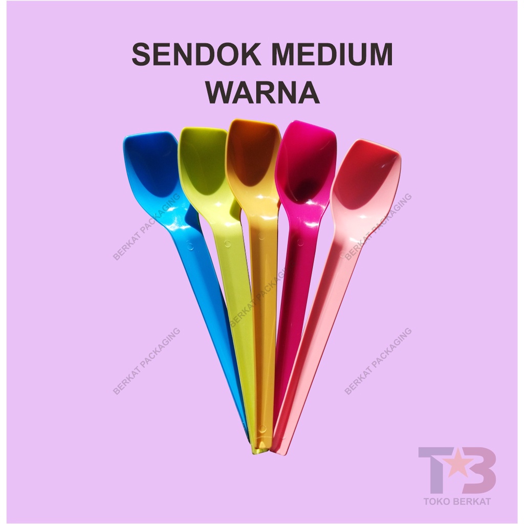 Jual Sendok Medium WARNA Merk SUAPI ISI 25 Pcs/ Sendok Plastik Medium ...