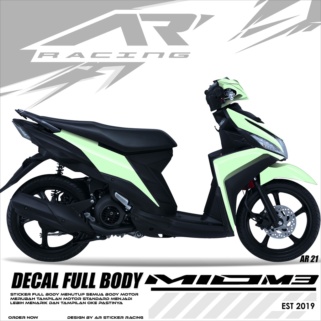 Jual Stiker POLOS Mio M3 Mio Z Mio 125 Full Body Decal - Skotlet ...