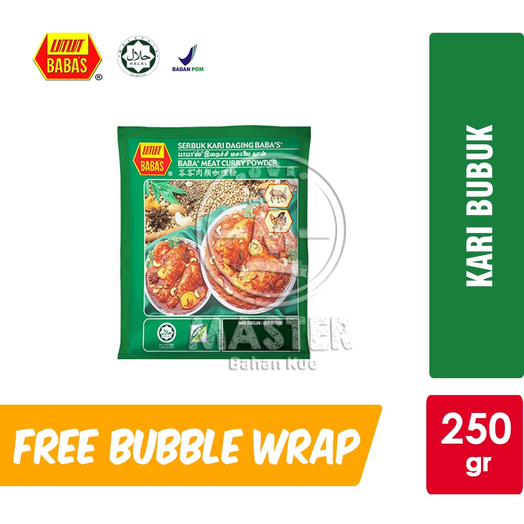 Jual BABA Bumbu Kari Daging Babas Baba's Meat Curry Powder [250 gr ...
