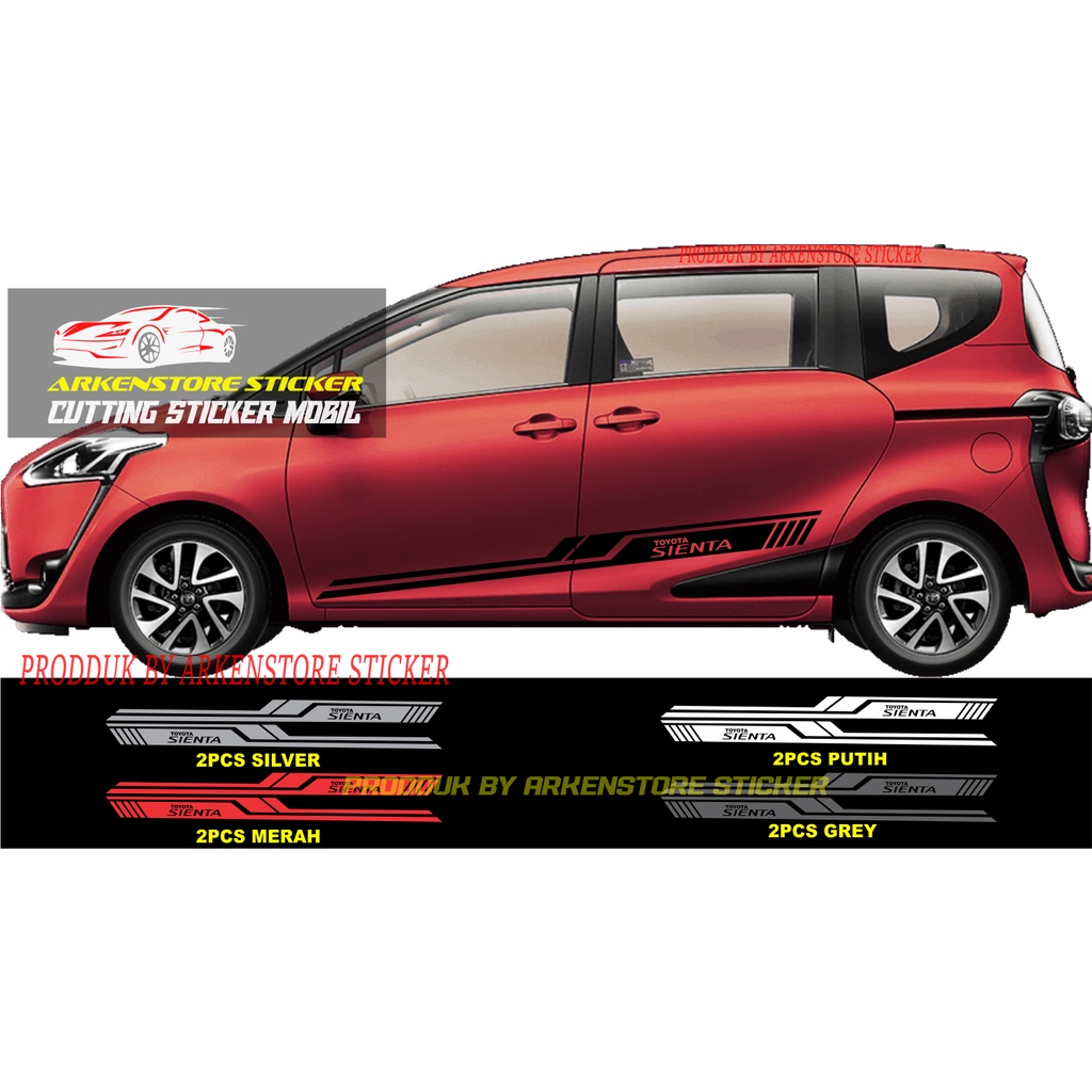 Jual stiker sticker mobil sienta cutting sticker mobil toyota sienta ...