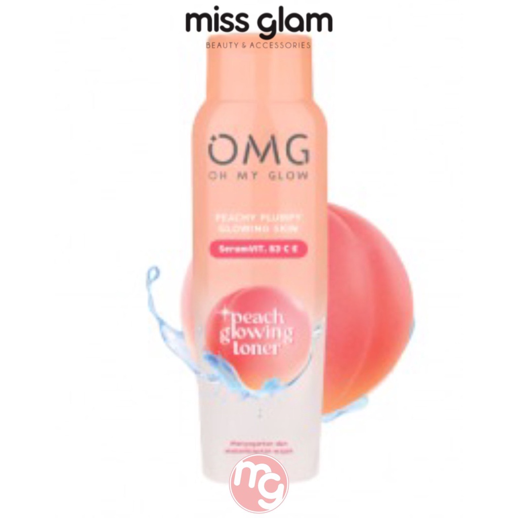 Jual OMG OH MY GLOW Peach Glowing Toner 100 ml | Shopee Indonesia