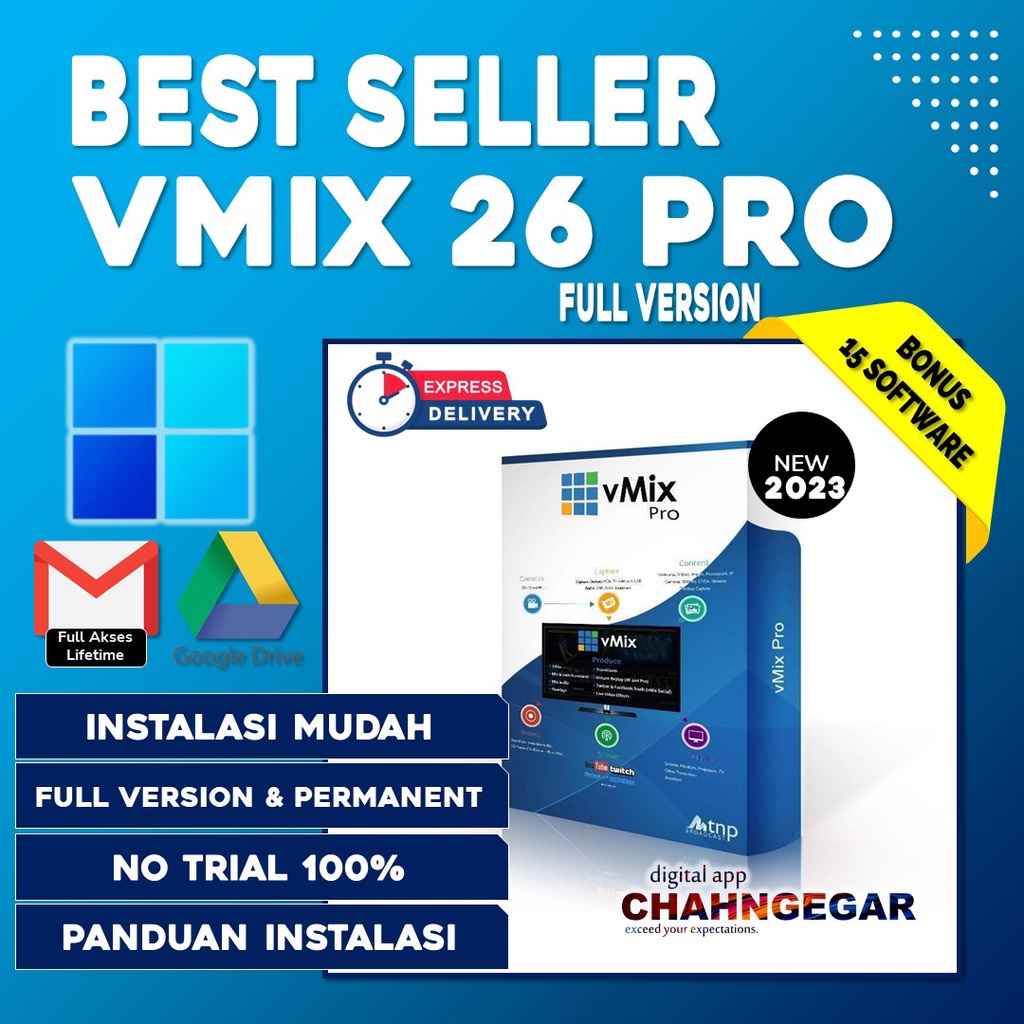 Jual vMix Pro 26 Full Version Lifetime Software vMix 25 Pro video audio ...