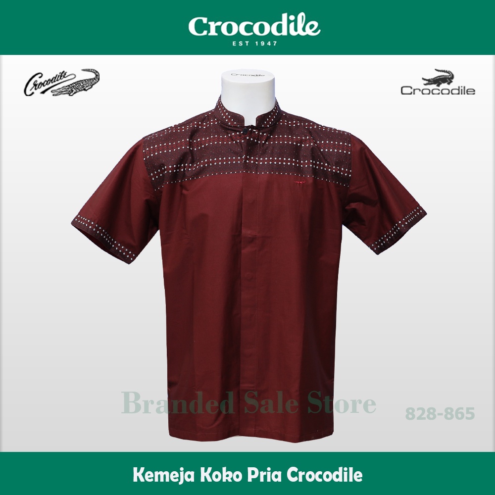 Jual Baju Koko Crocodile / Kemeja Muslim Pria Modern Lengan Pendek ...